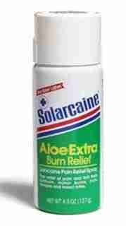 Solarcaine® Aloe Vera / Lidocaine Burn Relief, 4.5 oz. Spray Can ...