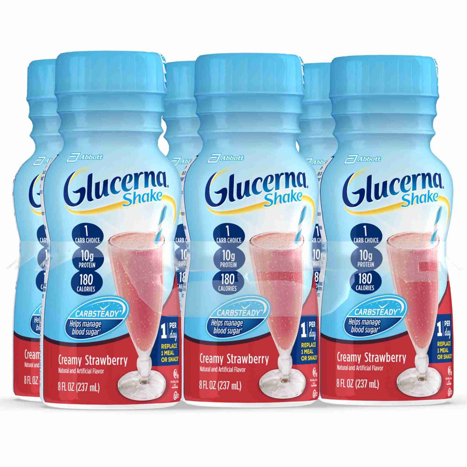 Glucerna® Shake Strawberry Oral Supplement, 8 oz. Bottle - Jeritek LLC