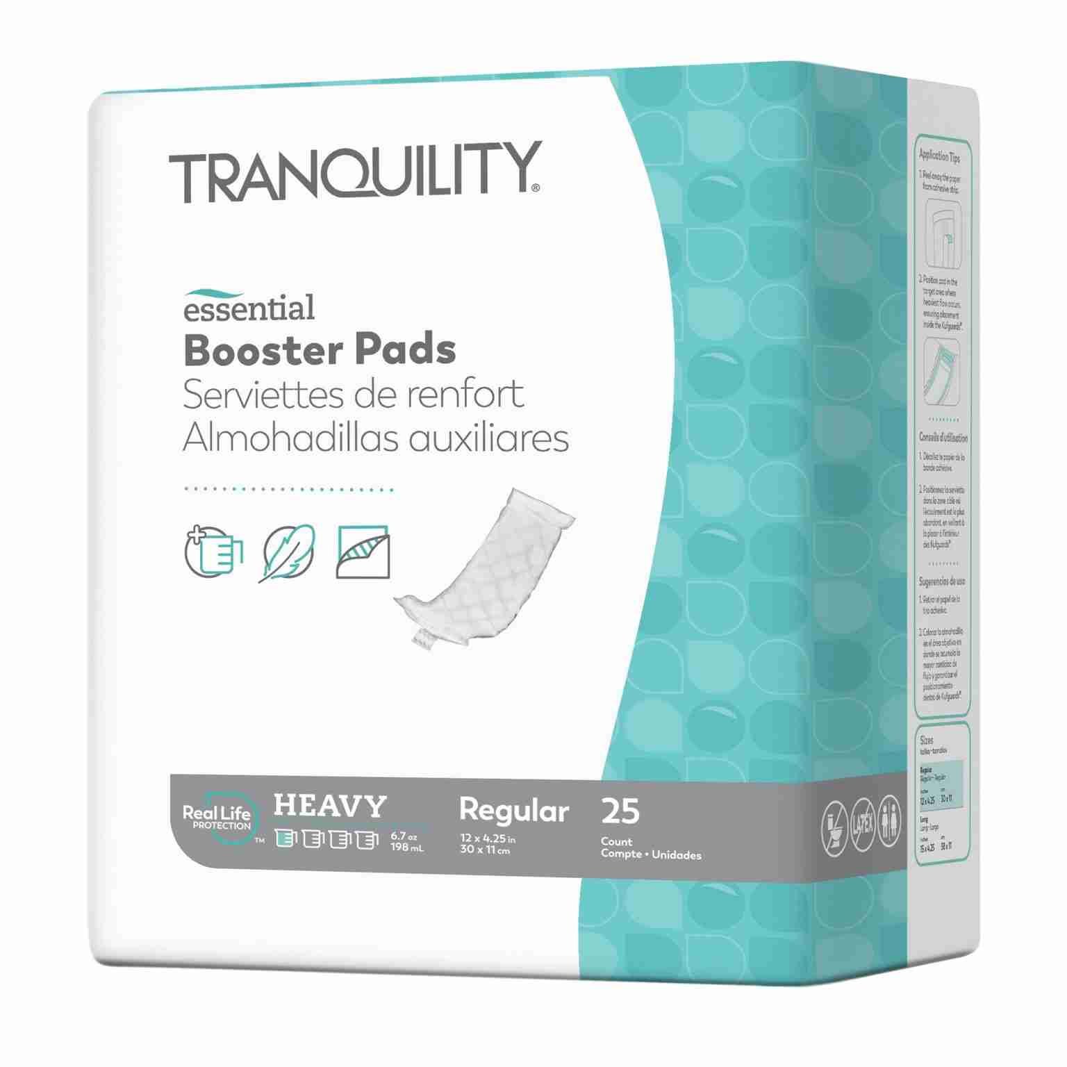 Select® Added Absorbency Incontinence Booster Pad, 4¼ x 12 Inch ...