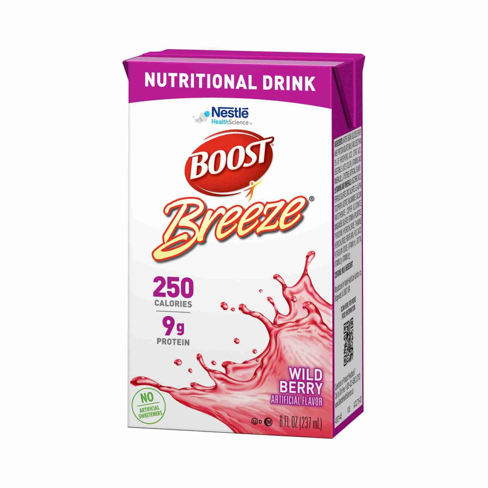 Boost Breeze® Wild Berry Oral Supplement, 8 oz. Carton - Jeritek LLC